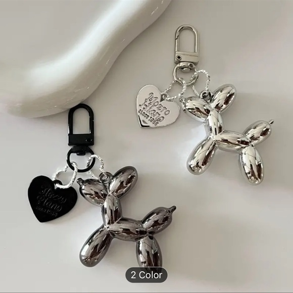 Accessories | 1 Pc Adorable Plated Puppy Charm Keychain Dazzling ...